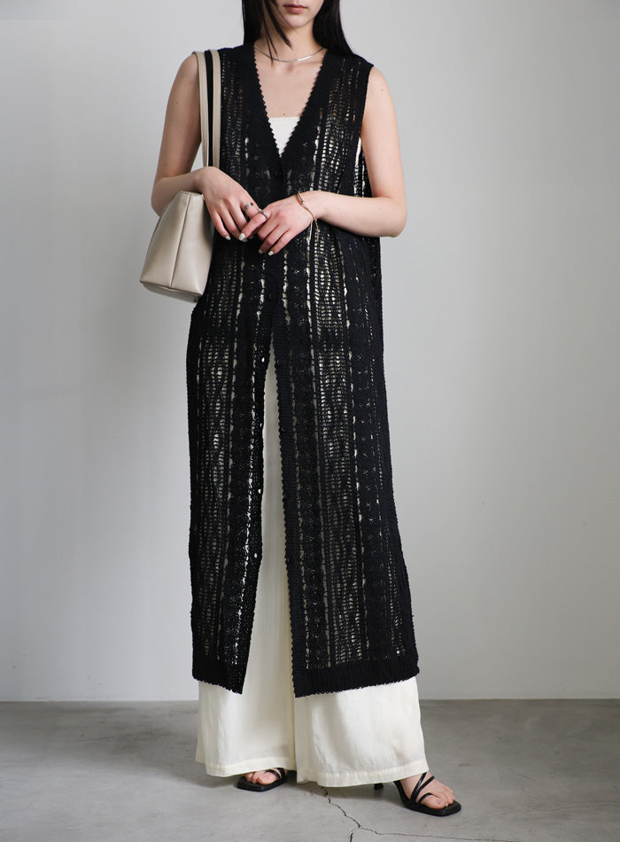 クロシェVネックベストワンピース – SELECT MOCA クロシェVネックベストワンピース – SELECT MOCA